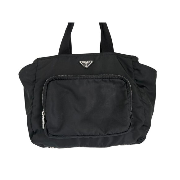 Prada | Bags | Authentic Prada Renylon Baby Bag Black Multiple ...